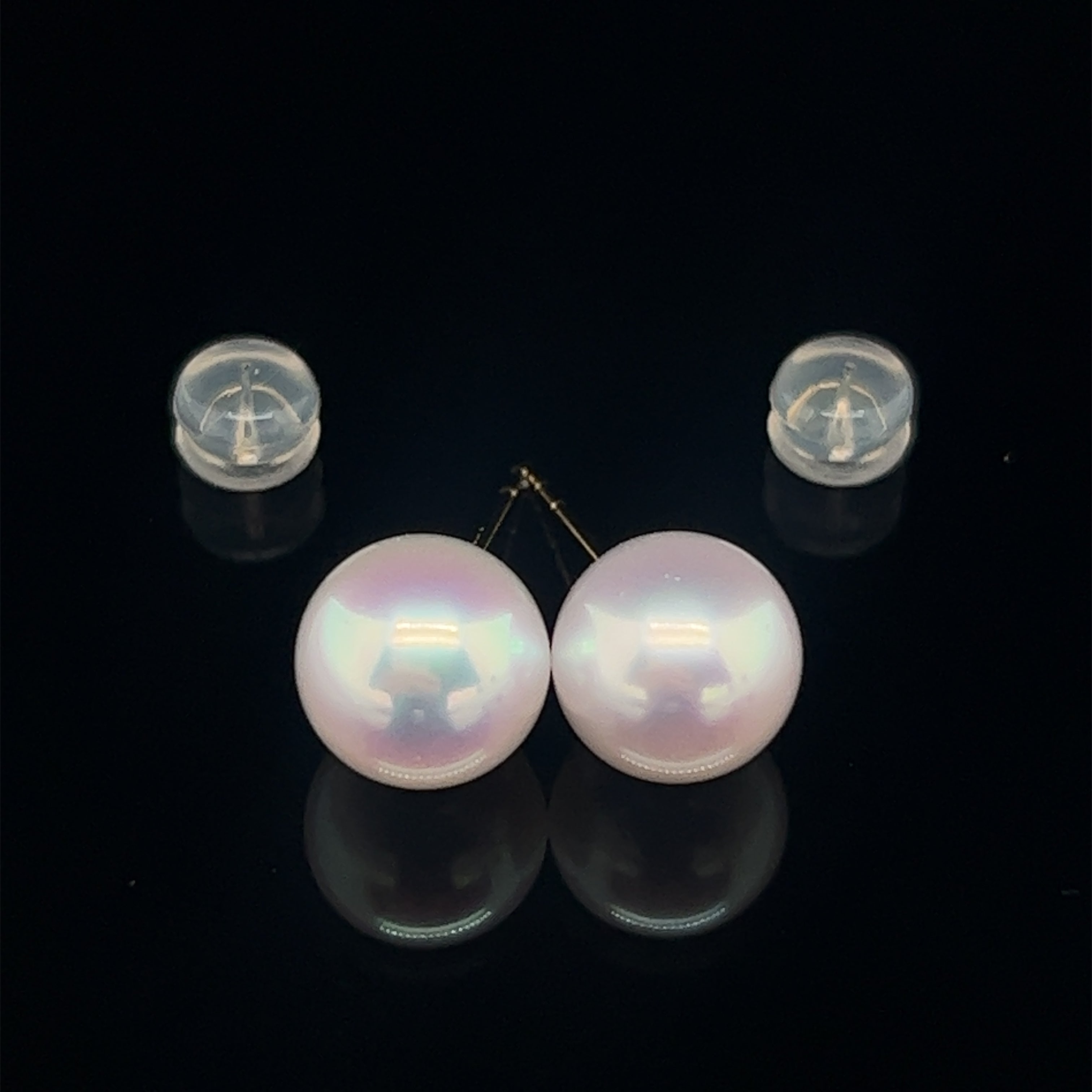 18k Akoya Pearl Studs – Matt Harris Designs
